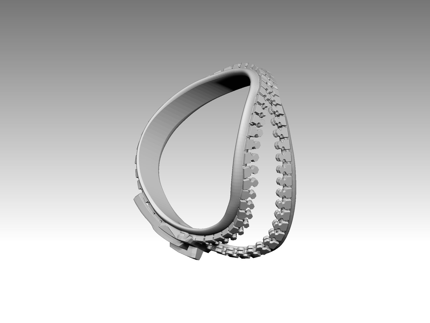 3D Ring Clothes Zip Model - TurboSquid 2343588