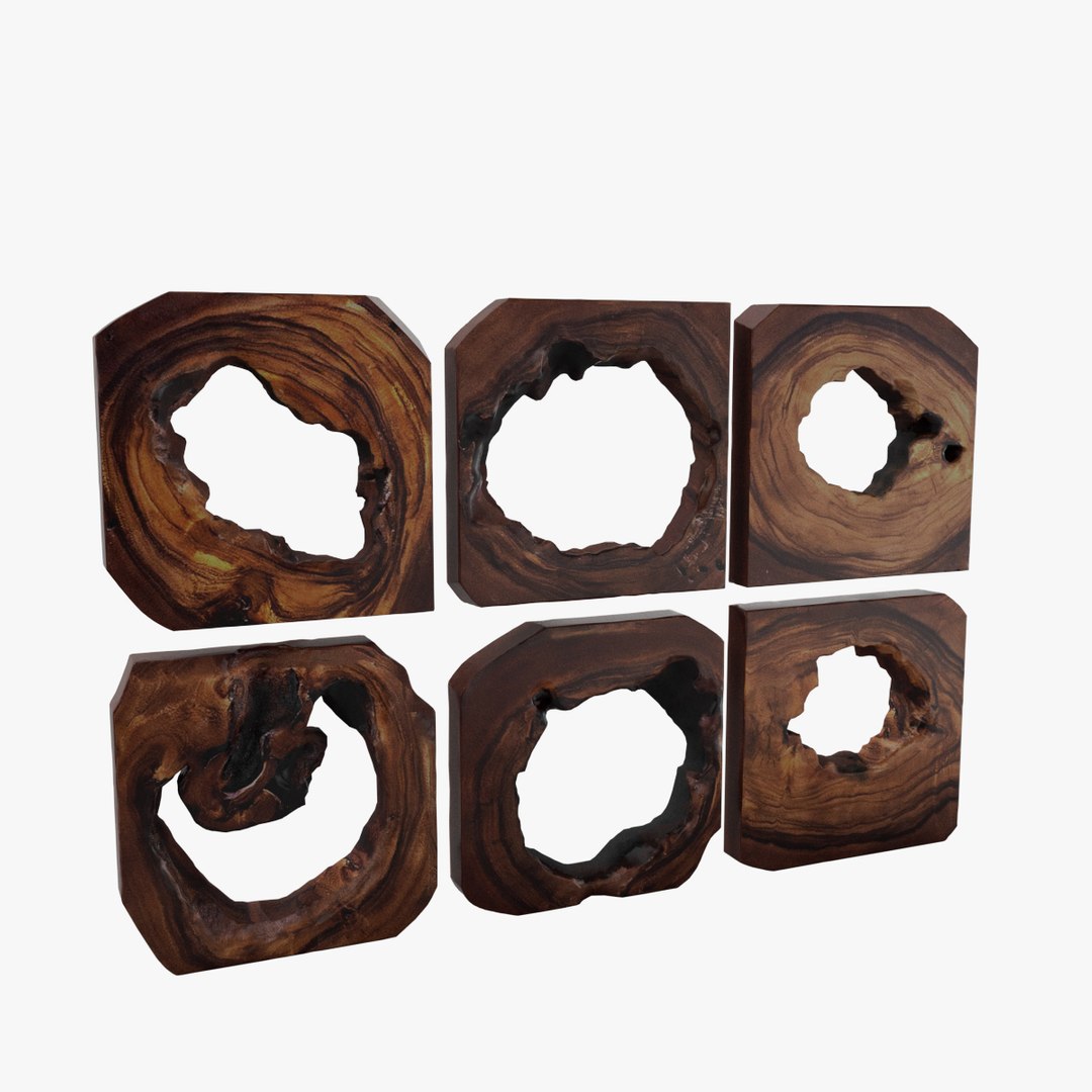3D Wall Art Wood Adlai - TurboSquid 2321102