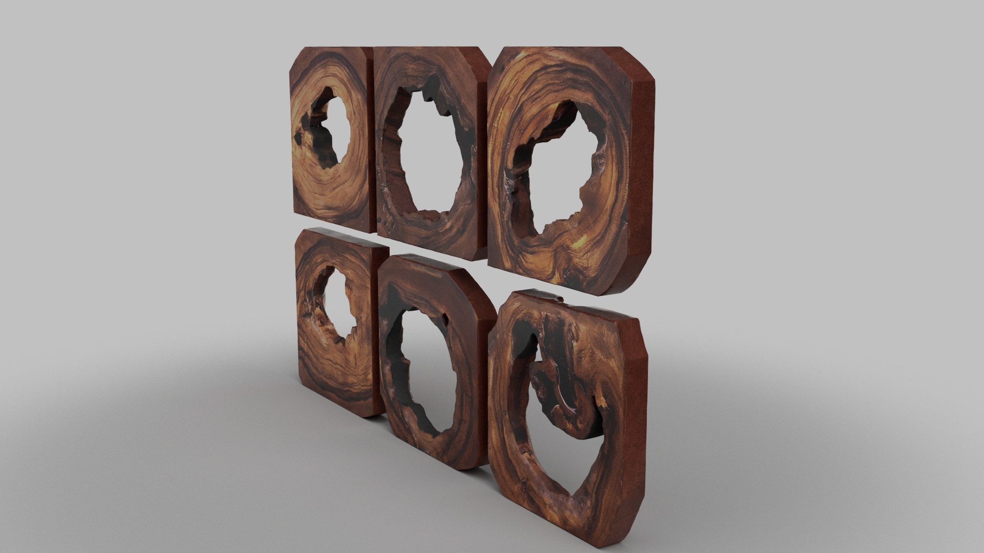 3D Wall Art Wood Adlai - TurboSquid 2321102