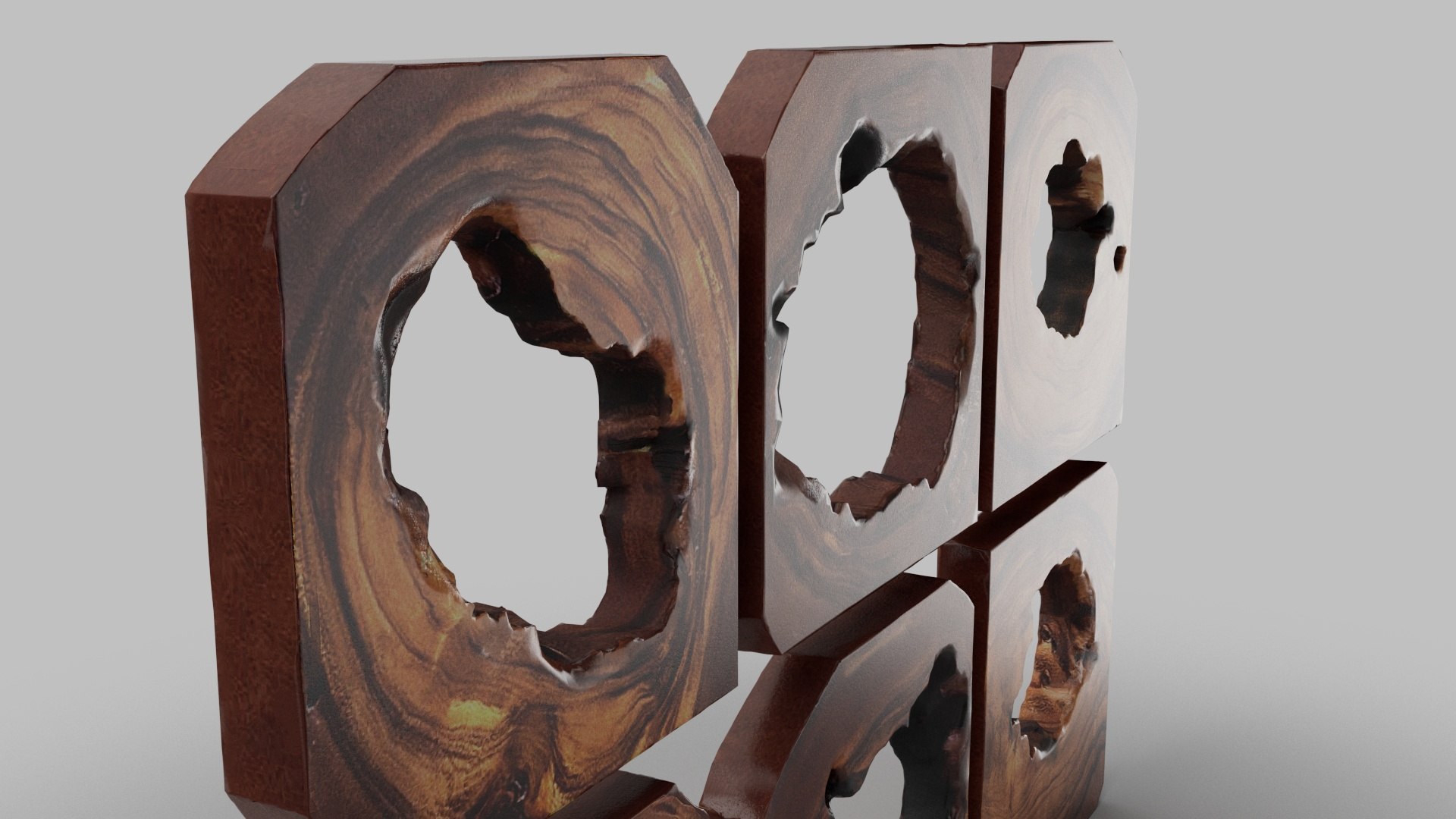 3D Wall Art Wood Adlai - TurboSquid 2321102