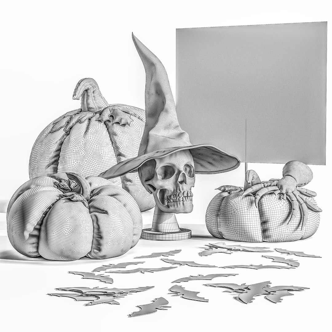 3D Halloween Decor Model - TurboSquid 1580167