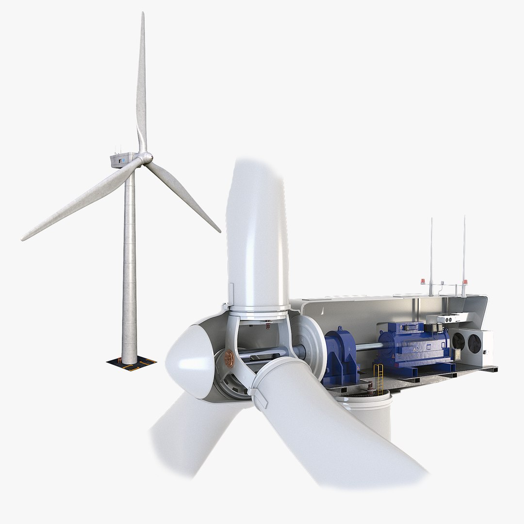 3D Wind Turbine Set - TurboSquid 2141387