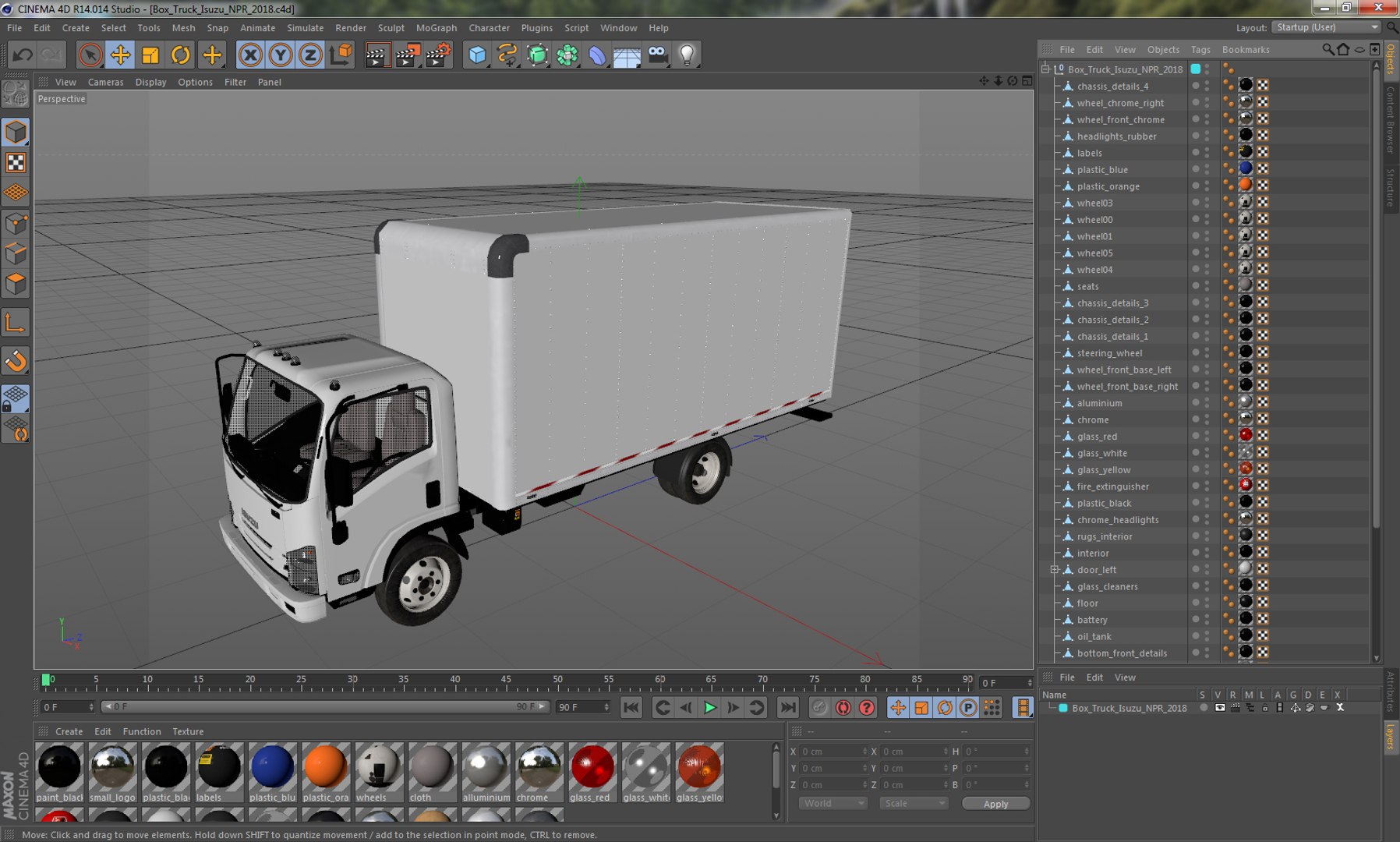 Box truck isuzu npr 3D model - TurboSquid 1233256