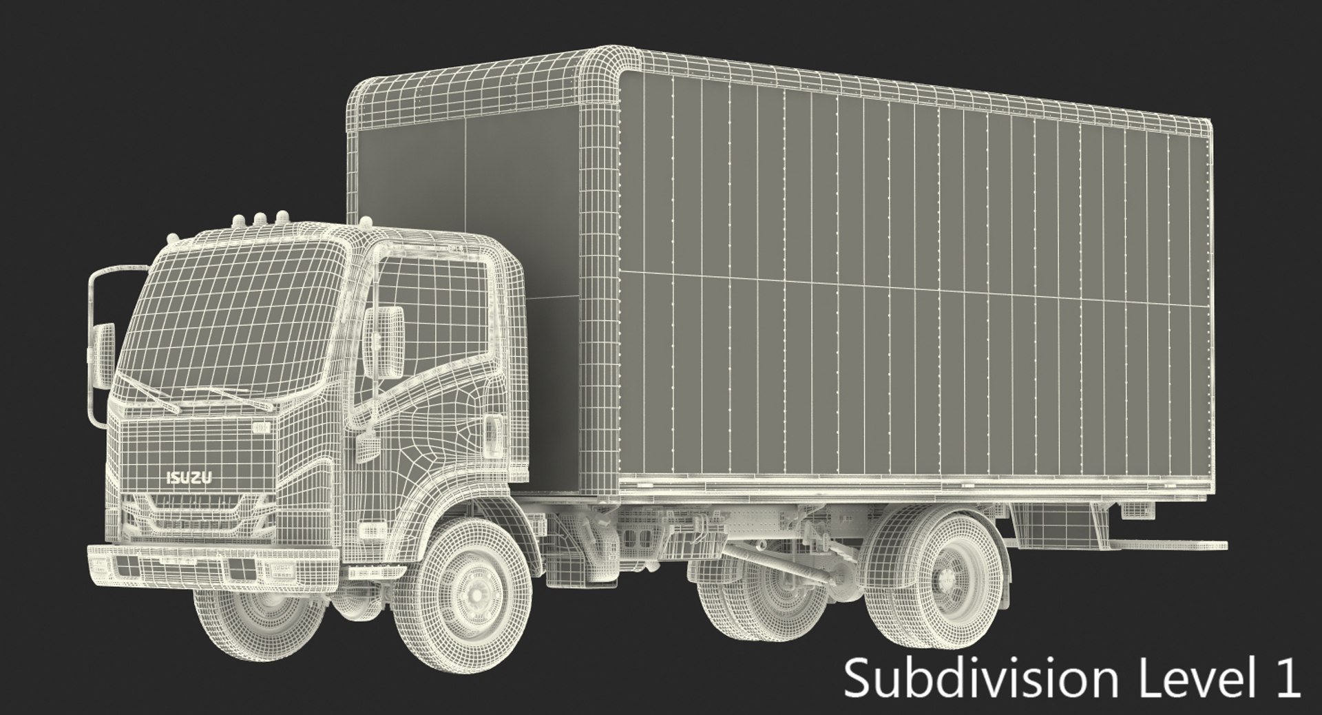Box truck isuzu npr 3D model - TurboSquid 1233256