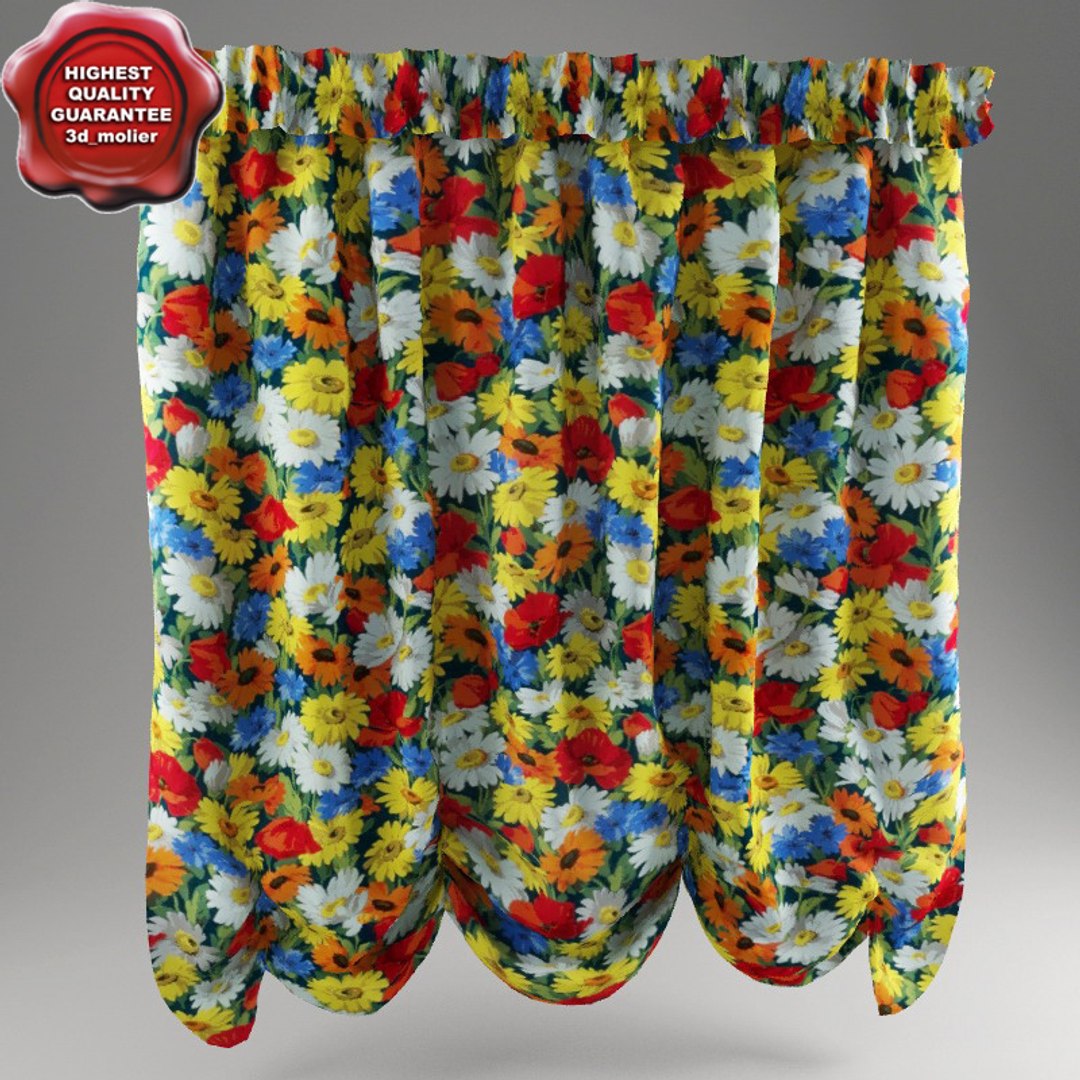 Austrian Curtain 3d Model