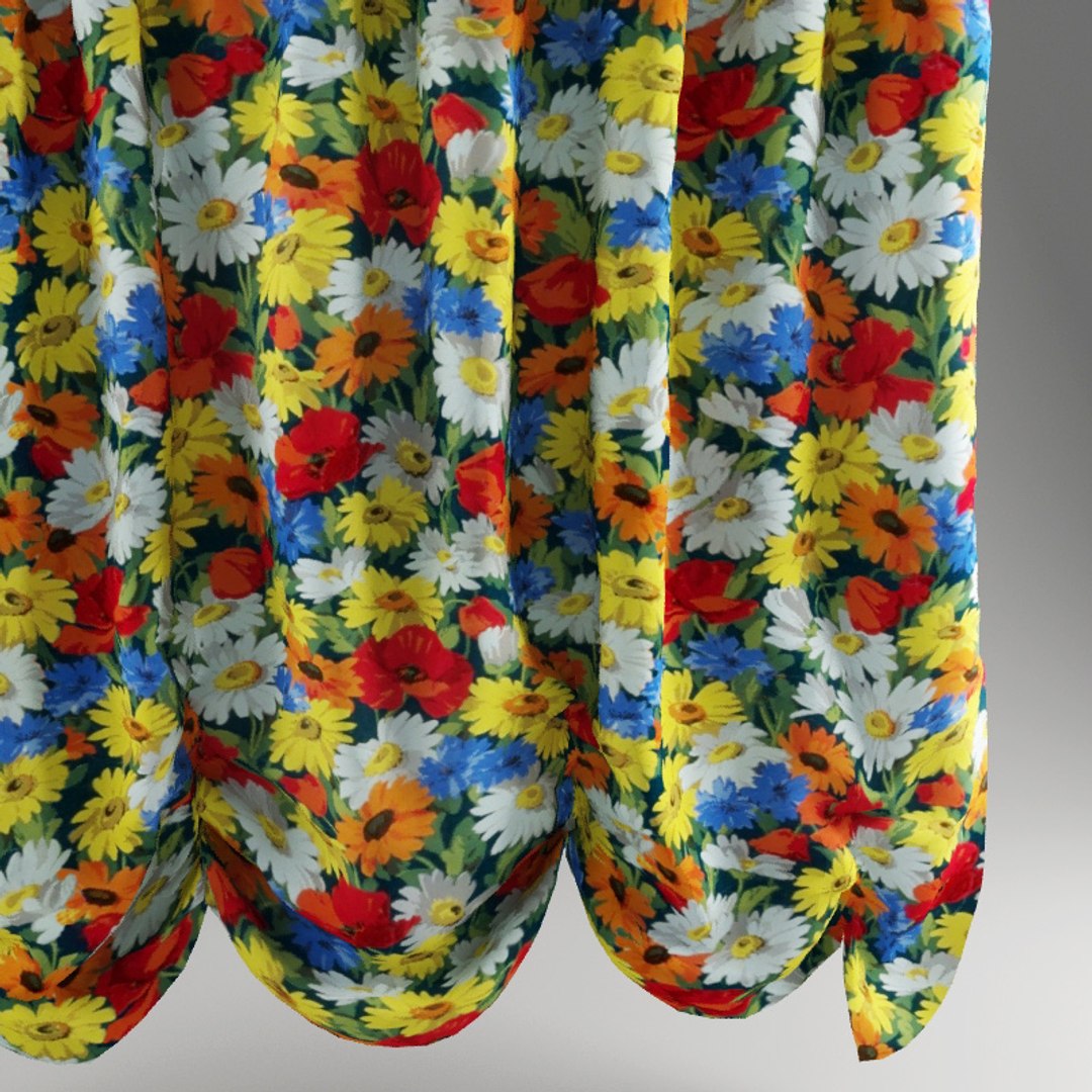 Austrian Curtain 3d Model