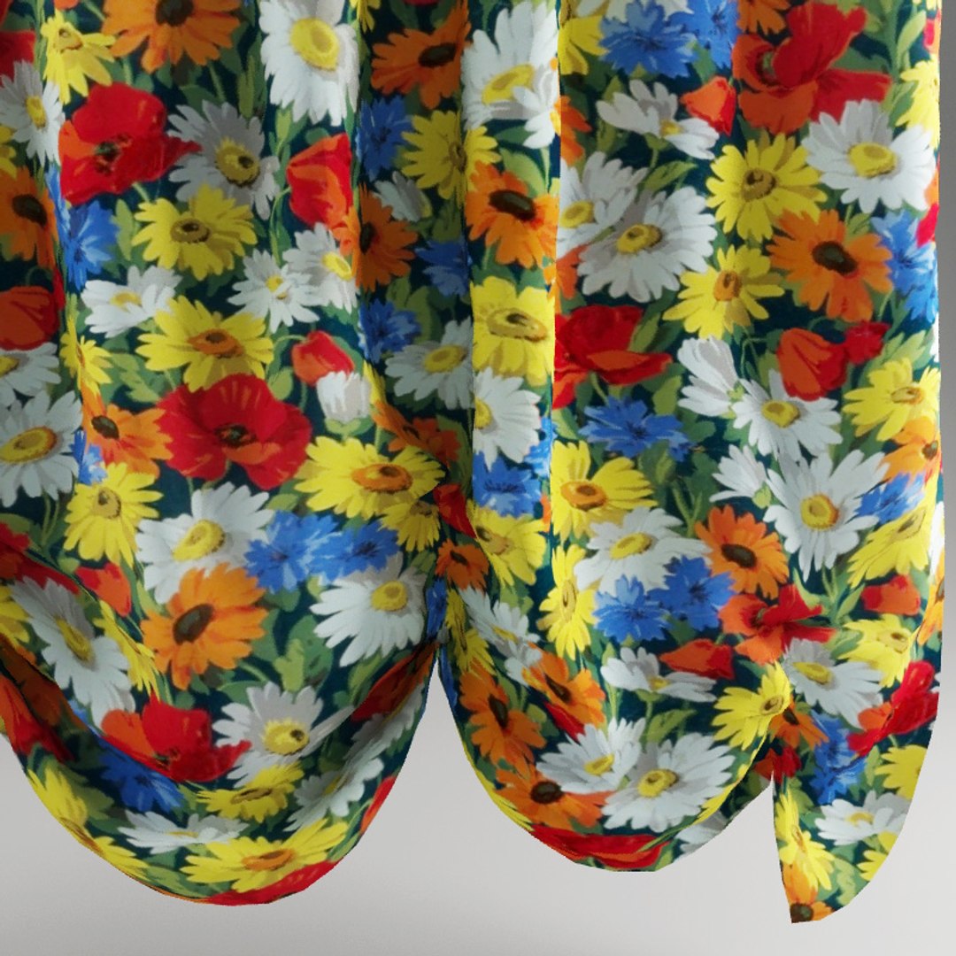 Austrian Curtain 3d Model