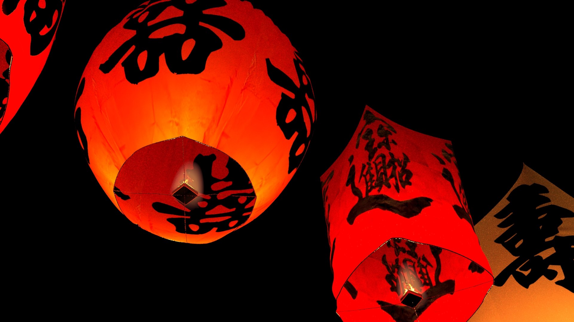3D Model Chinese Sky Lantern - TurboSquid 2130840