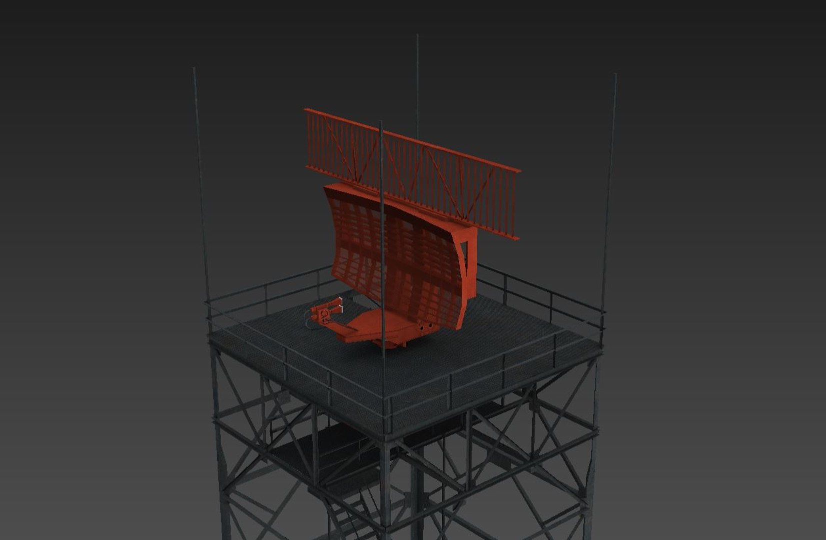 Asr-9 Airport Surveillance Radar 3D Model - TurboSquid 1178591