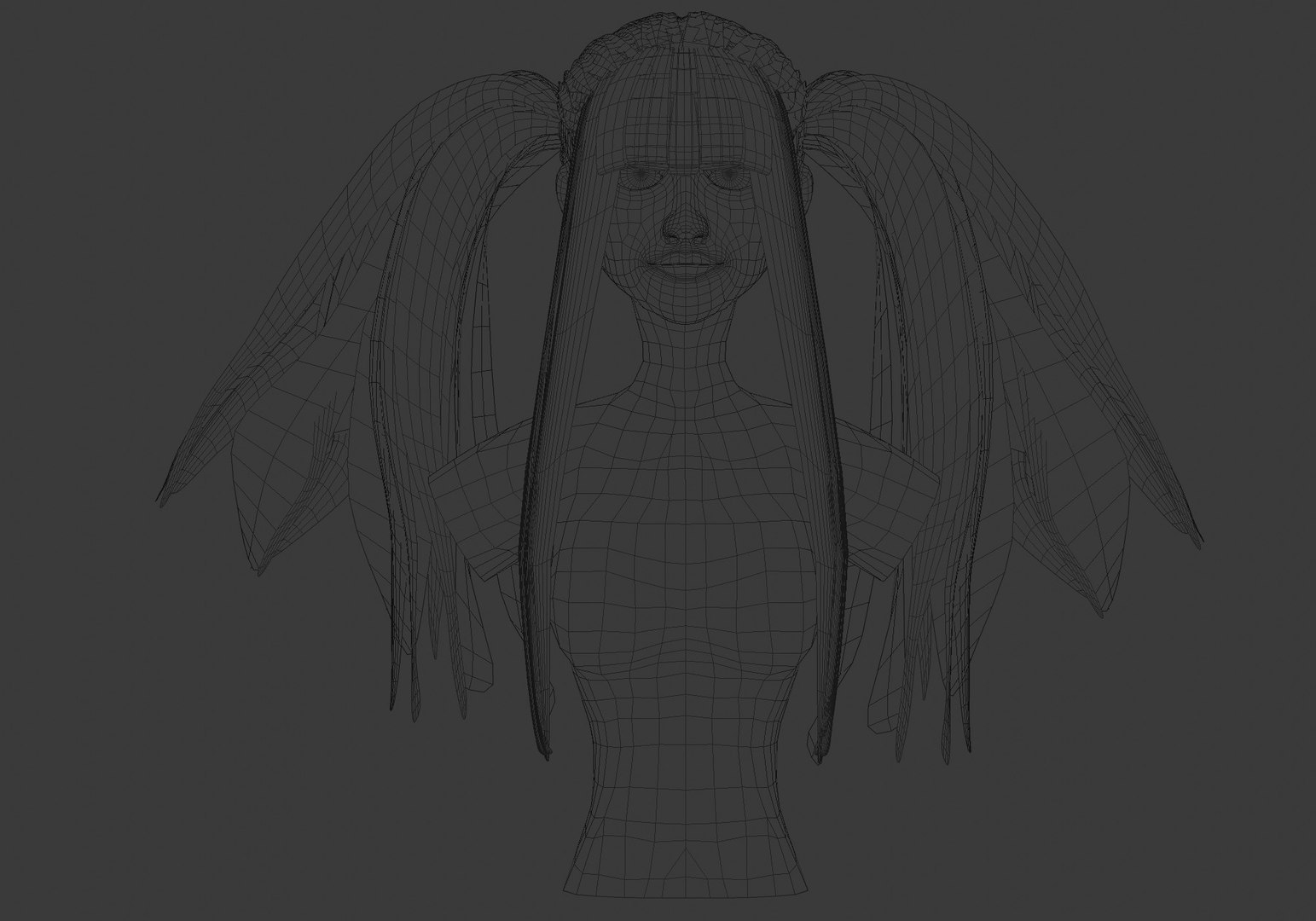 Bangs Anime Hairstyle 3D model - TurboSquid 1936329