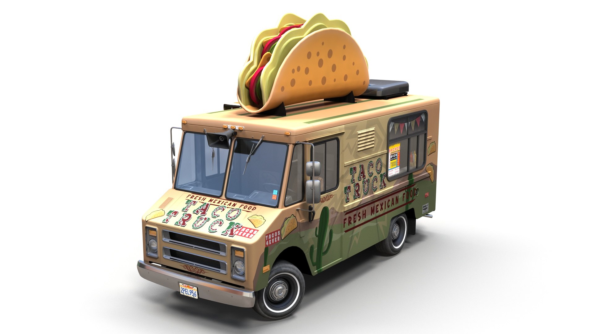 3D Vintage Food Trucks model - TurboSquid 1986681