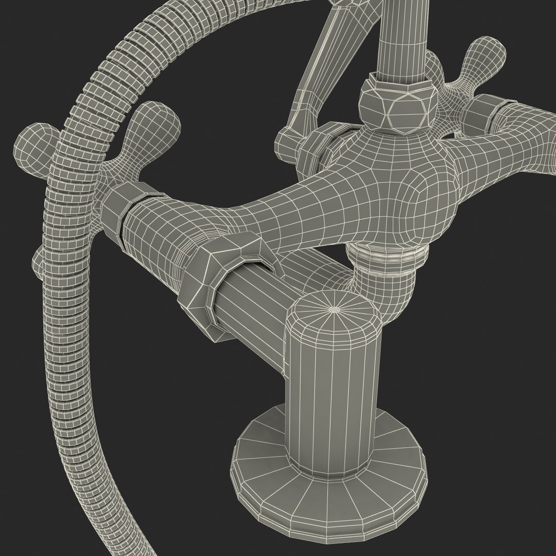 3d Model Classic Bath Shower Mixer