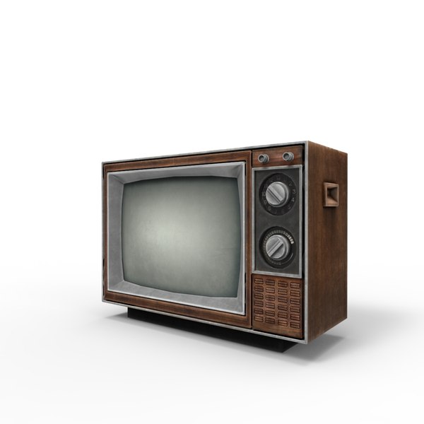 vintage tv 3d model