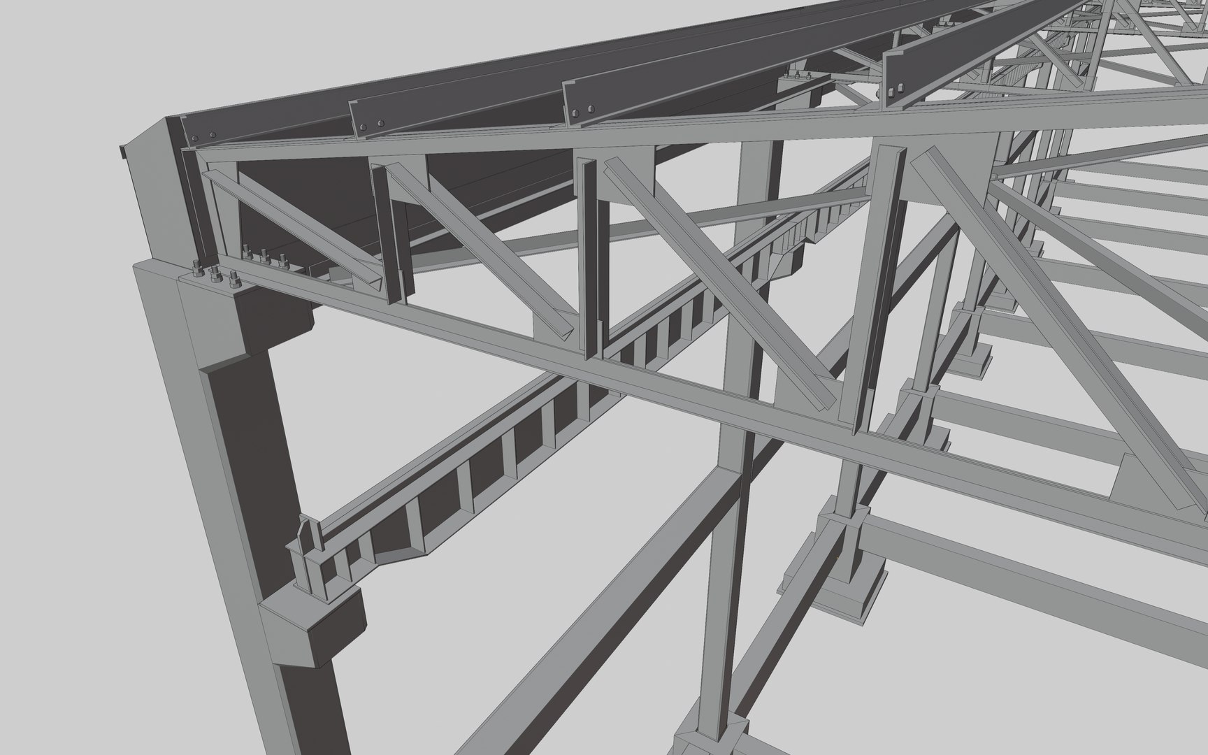 3D Model Steel Structure - Warehouse - Type-1 - TurboSquid 1910160
