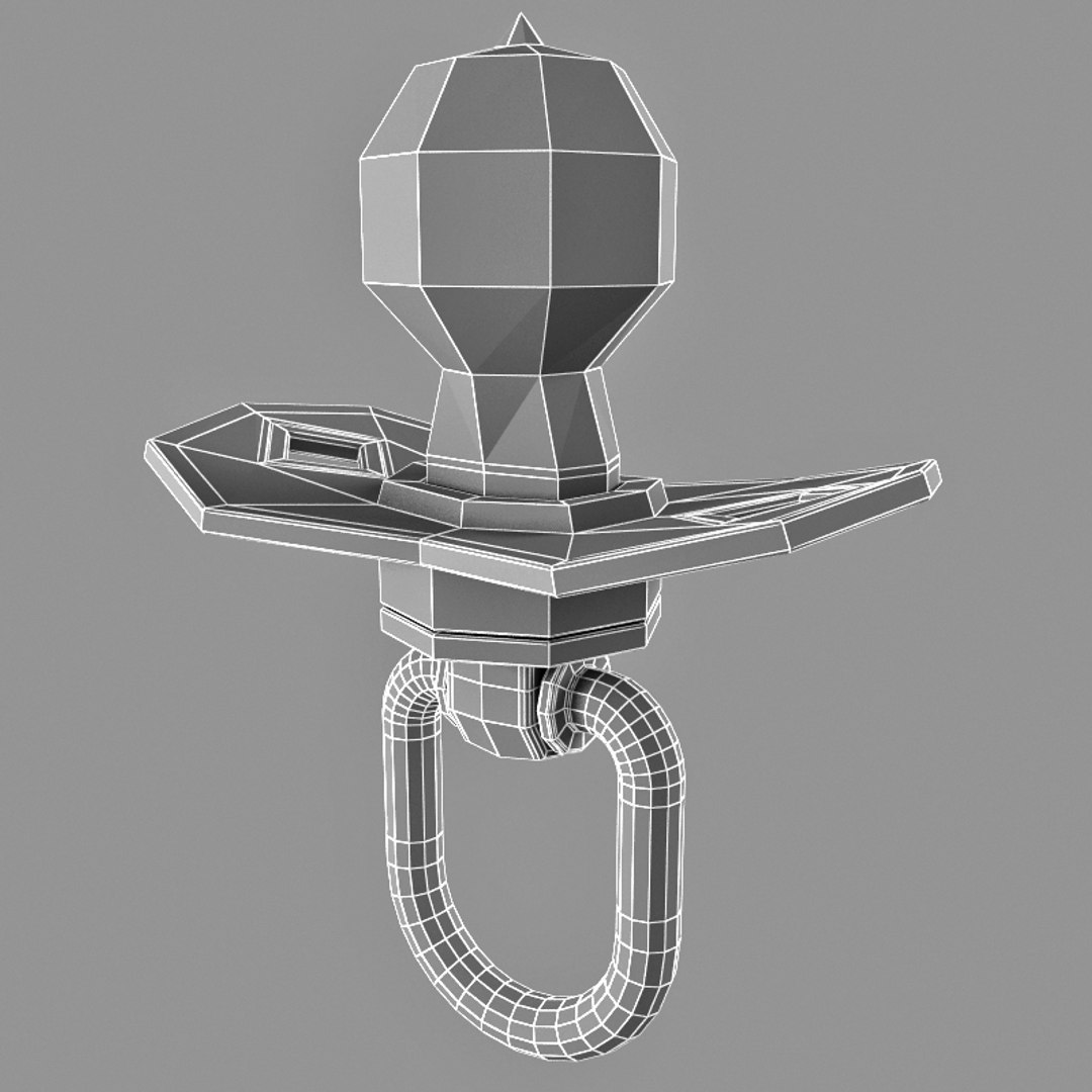 3d Pacifier Modelled