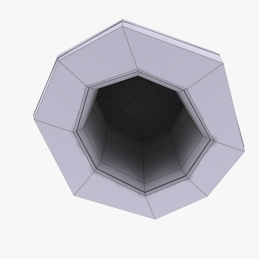 3d Model Cylinder Hat