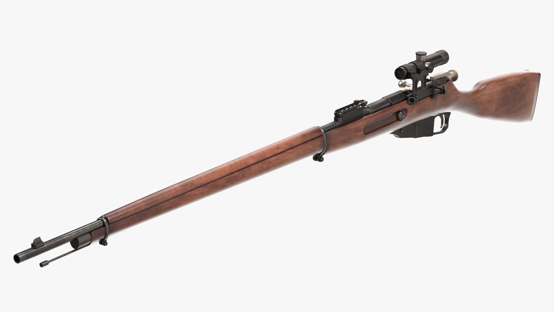 Mosin Nagant M1891 with Scope 3D - TurboSquid 2179012