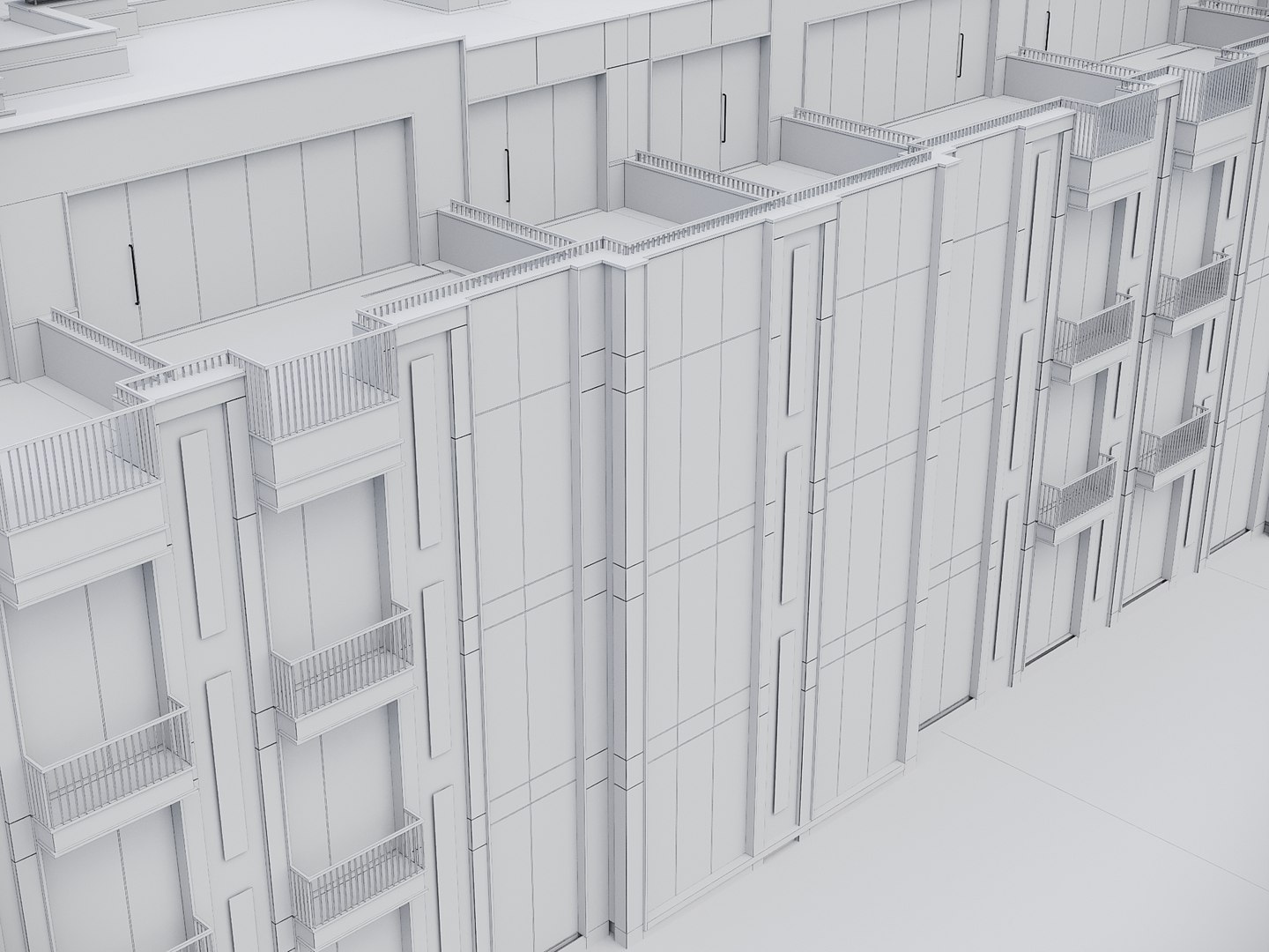 Modern Residential Building 020 3D Model - TurboSquid 2266652
