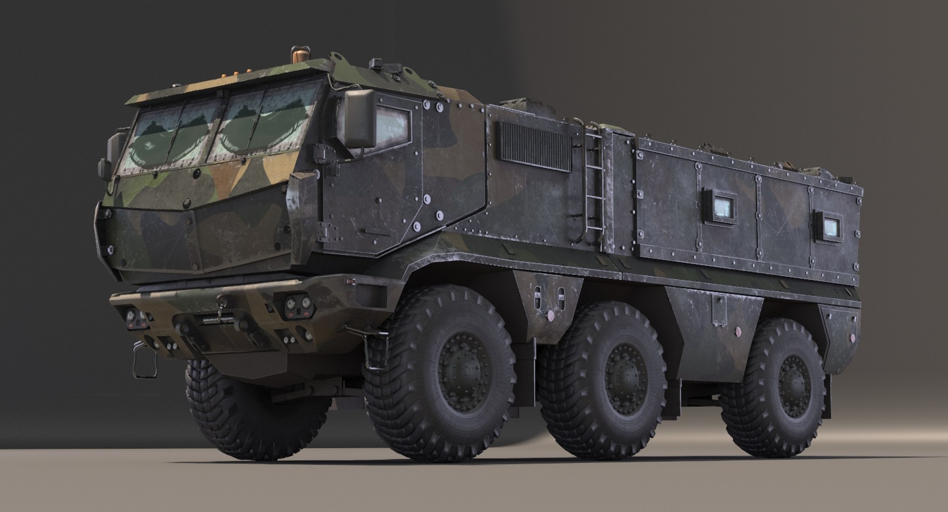 3D Kamaz Typhoon Camo Green Model - TurboSquid 1378881