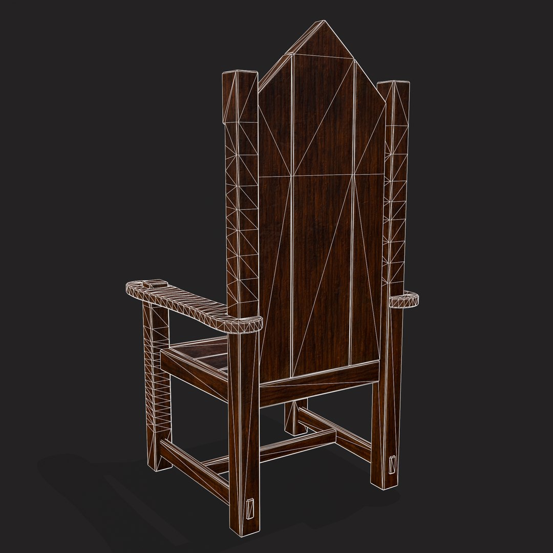 Medieval Chair Model - TurboSquid 1872714