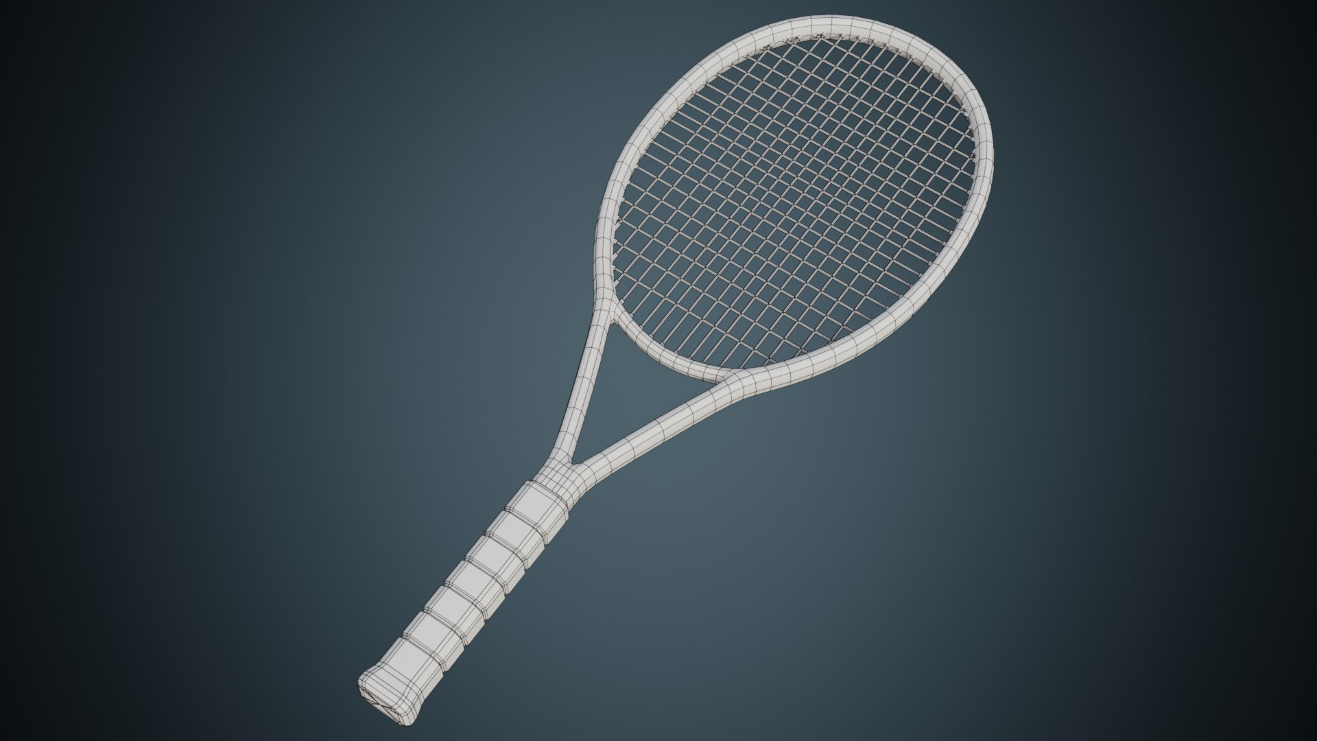 Tennis Racquet 1 Basic Model - TurboSquid 2005866