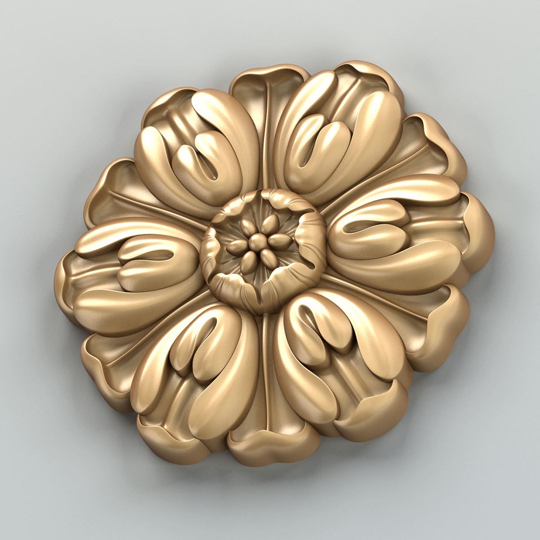3D Cnc Rosette - TurboSquid 1685702