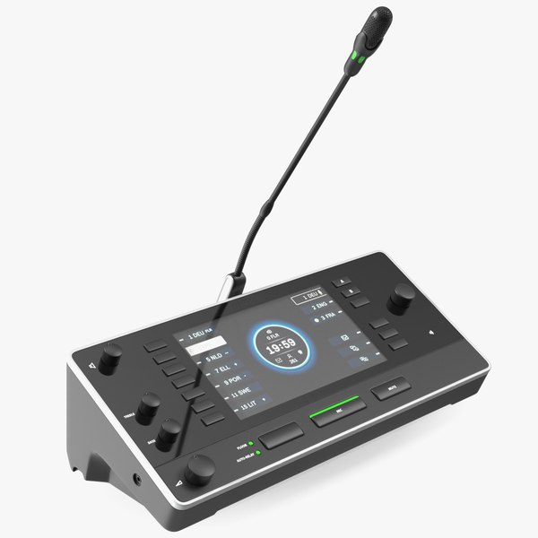 Full Digital Multichannel Interpreter Desk 3D model - TurboSquid 1799980