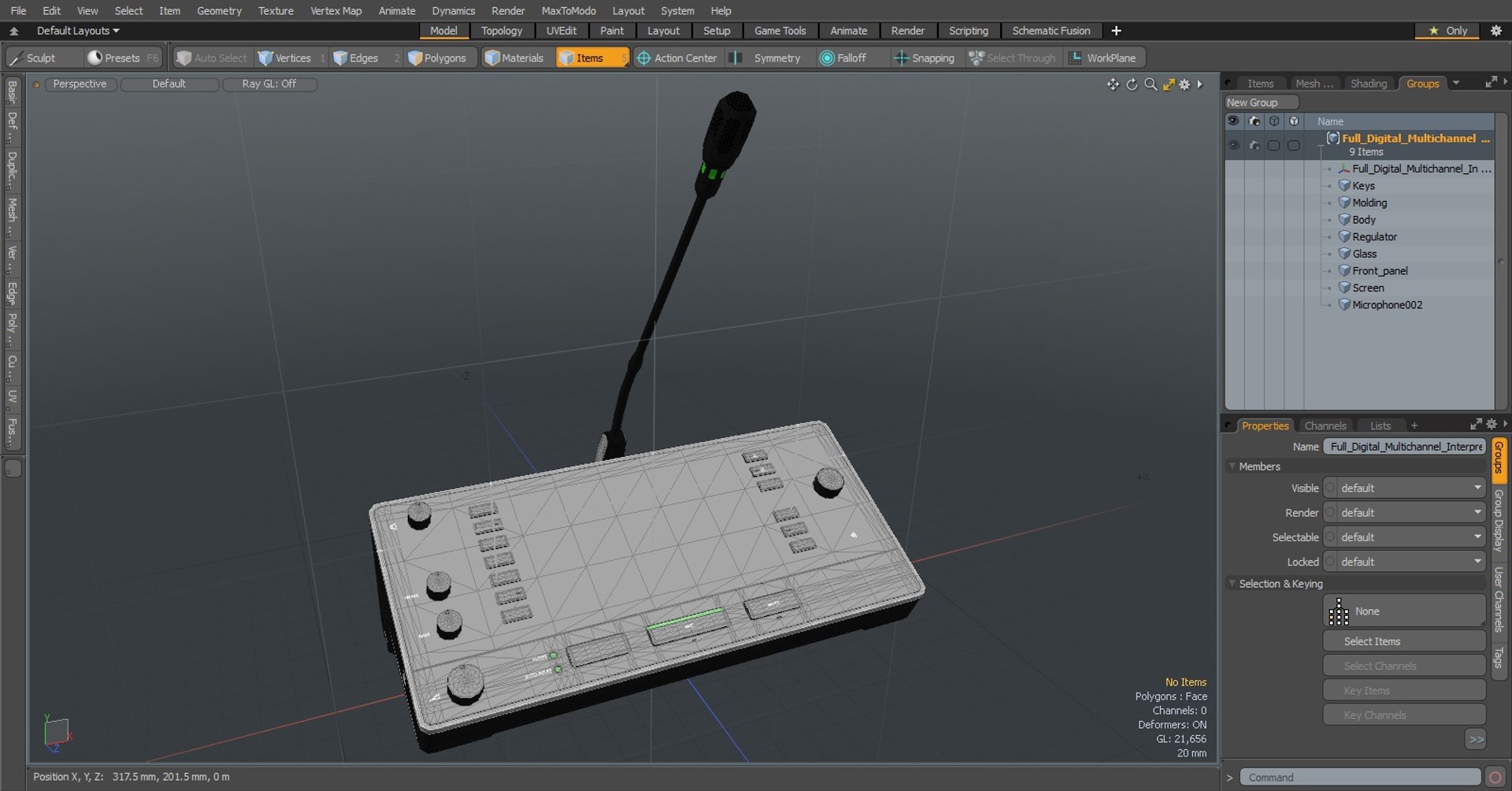 Full Digital Multichannel Interpreter Desk 3D Model - TurboSquid 1799980