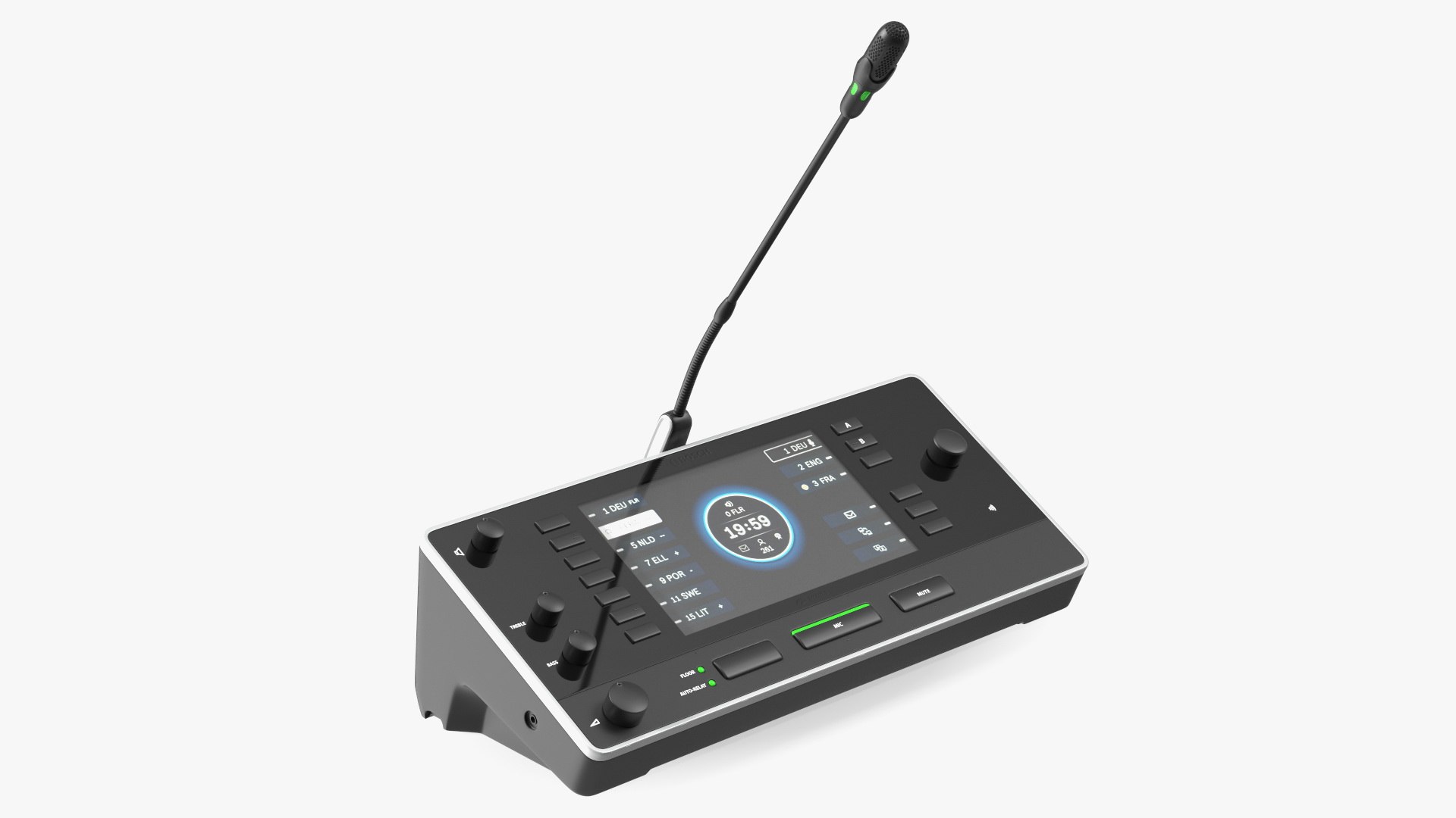 Full Digital Multichannel Interpreter Desk 3D Model - TurboSquid 1799980