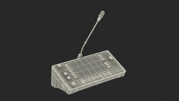 Full Digital Multichannel Interpreter Desk 3D model - TurboSquid 1799980