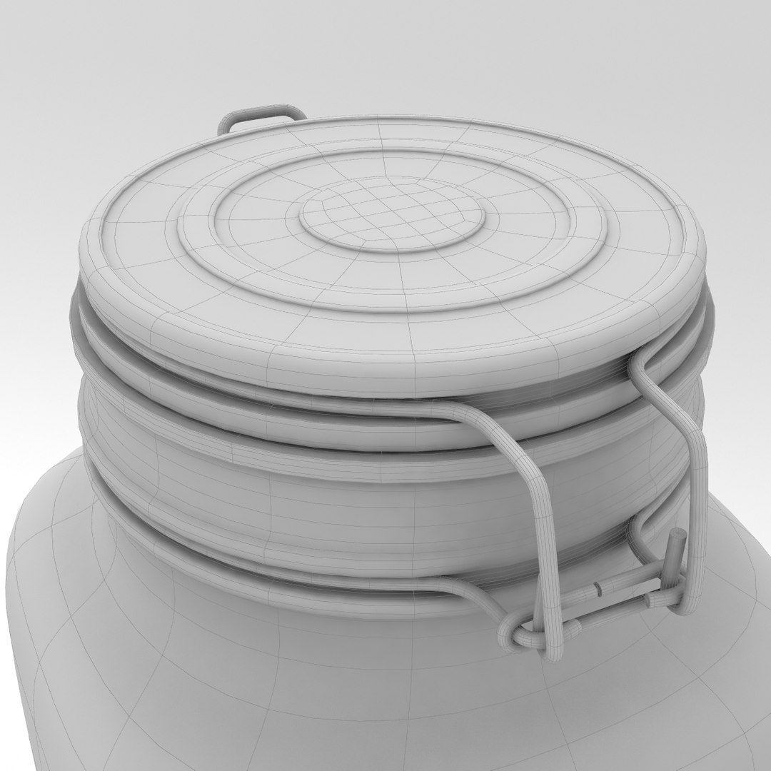 3d Model Glass Kilner Jar