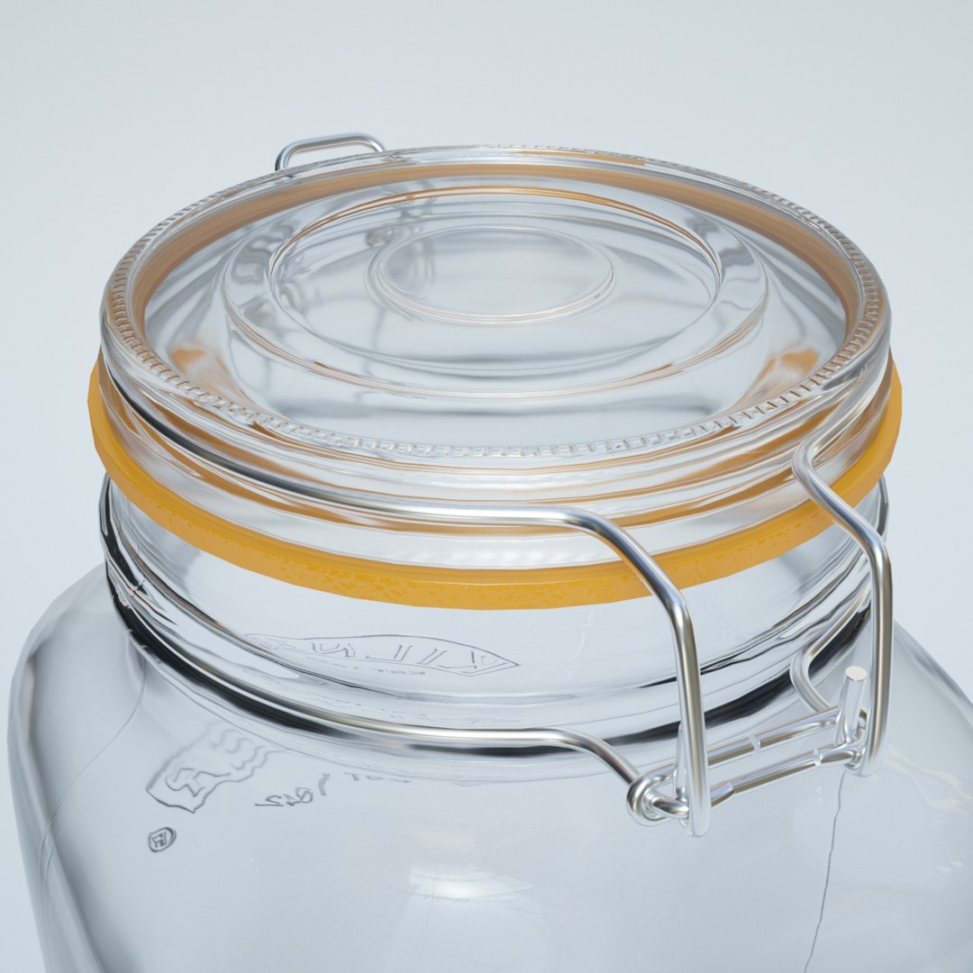 3d Model Glass Kilner Jar