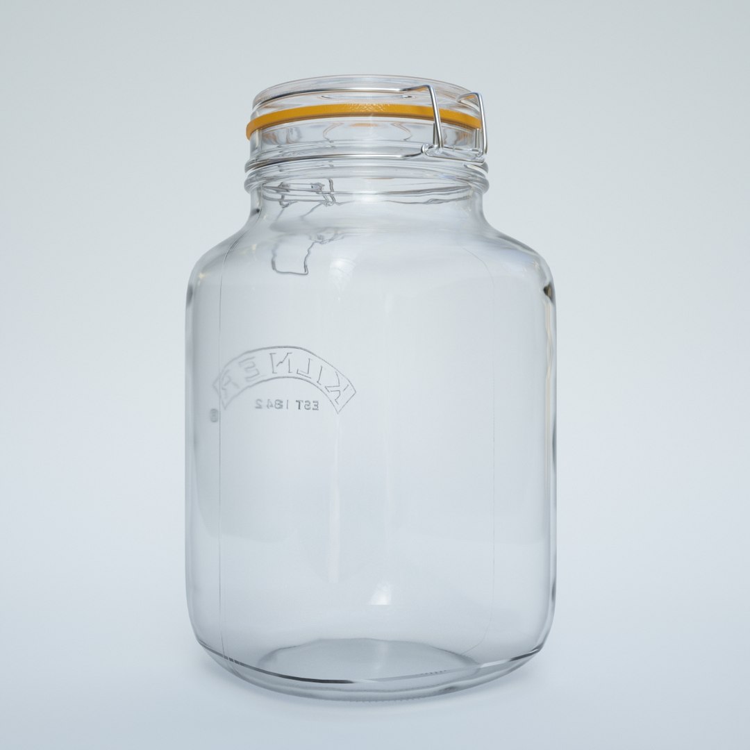 3d Model Glass Kilner Jar