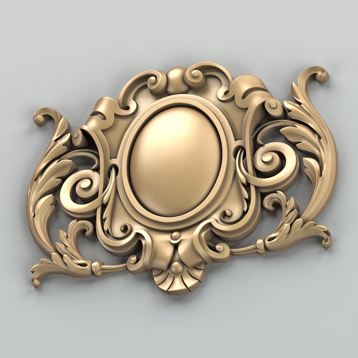 decorative cartouche 3d model