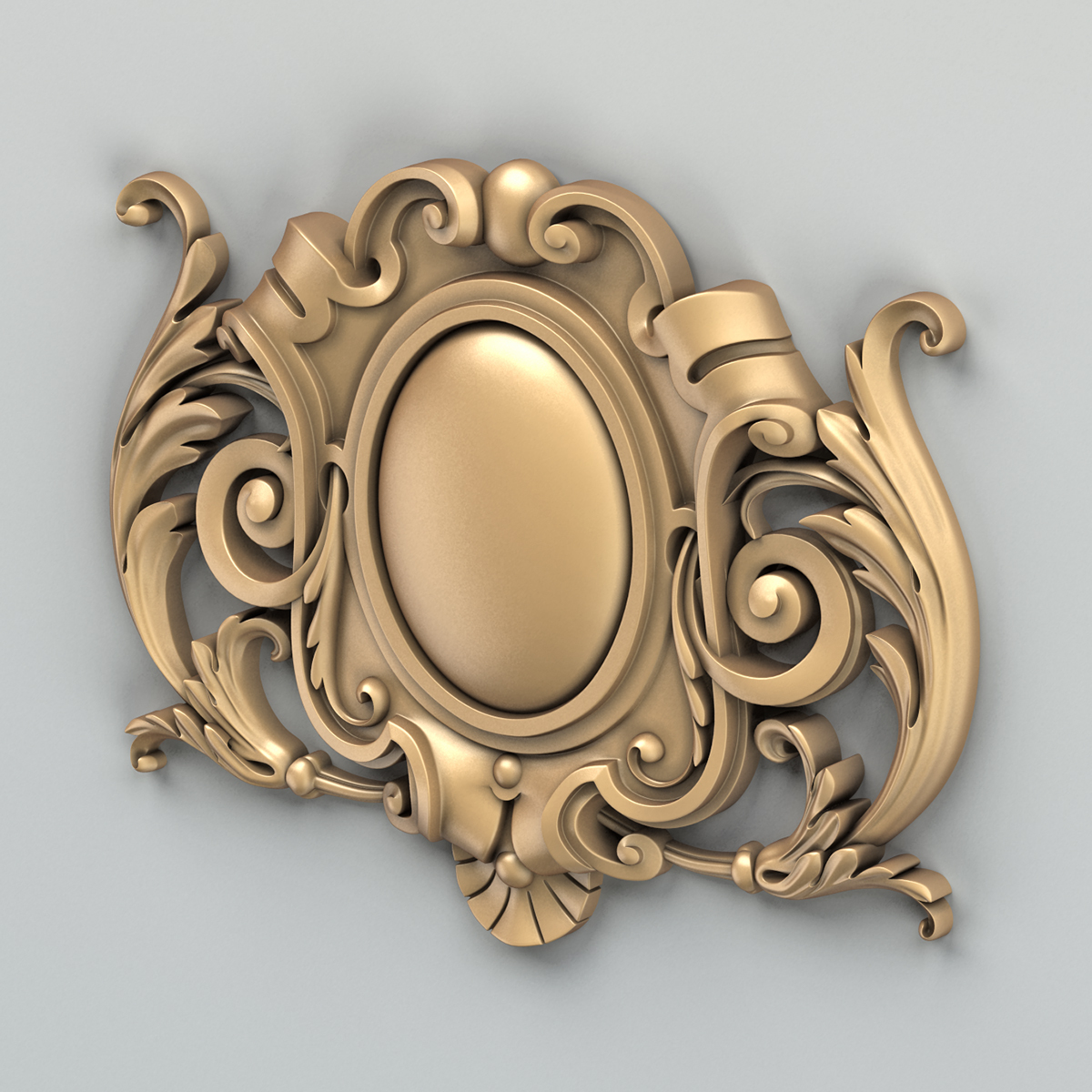 decorative cartouche 3d model