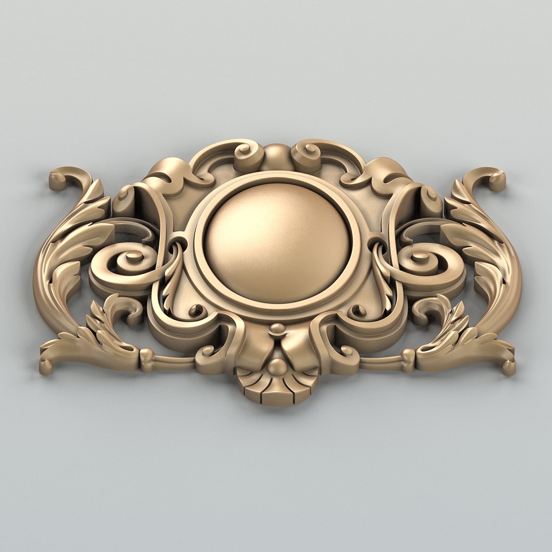 Decorative Cartouche 3d Model