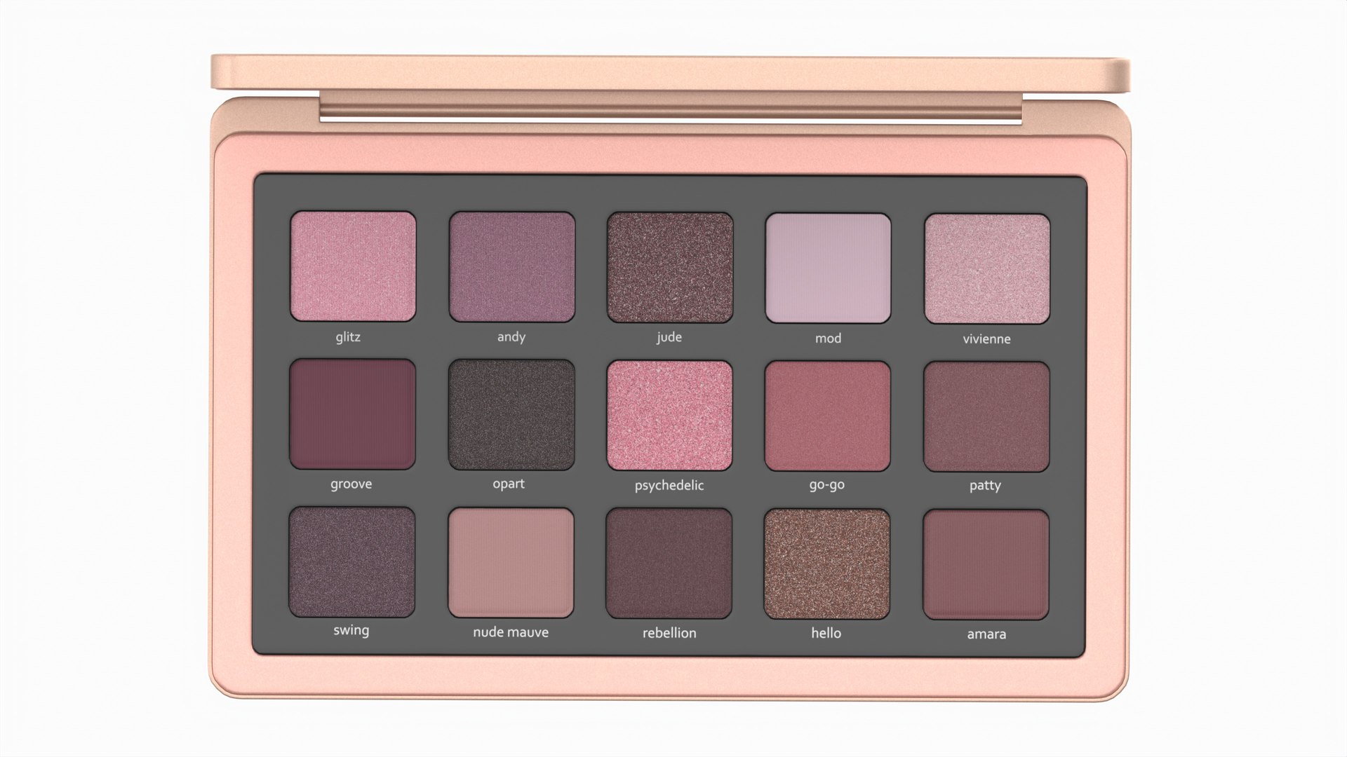 3D Model Eyeshadow Palette 15 Shadows Natasha Denona - TurboSquid 2248310