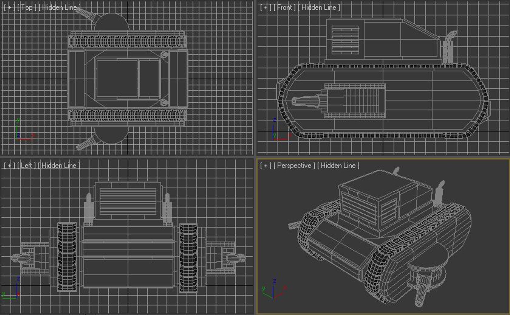 Armoured Track Layer 3d Model