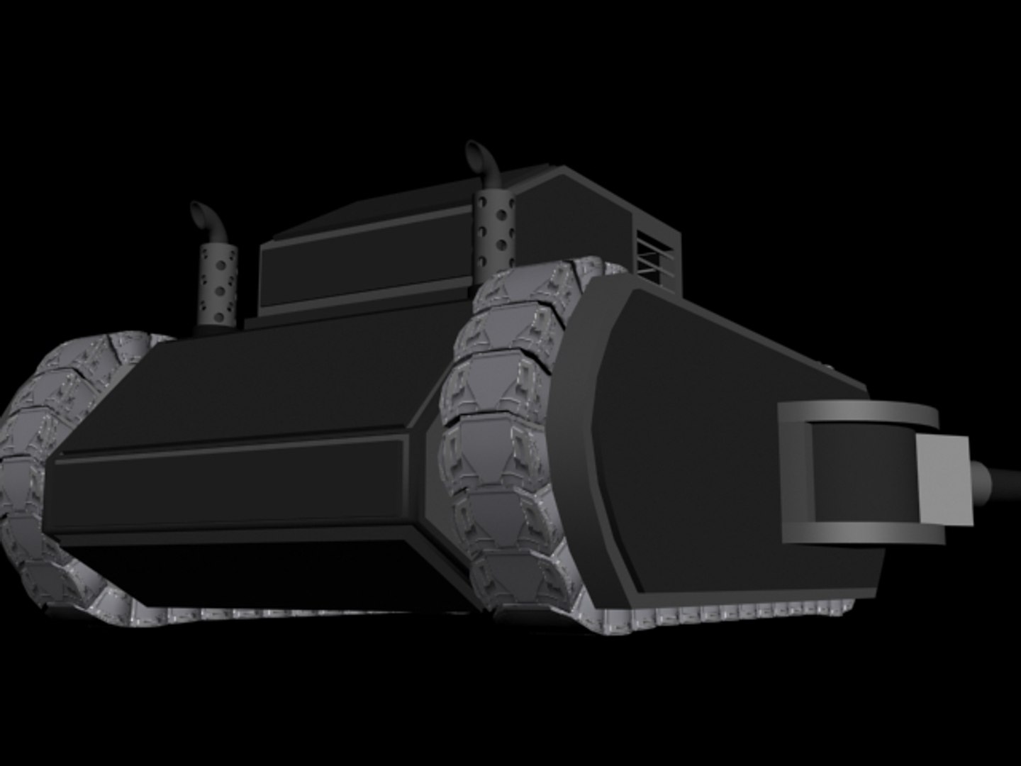 Armoured Track Layer 3d Model