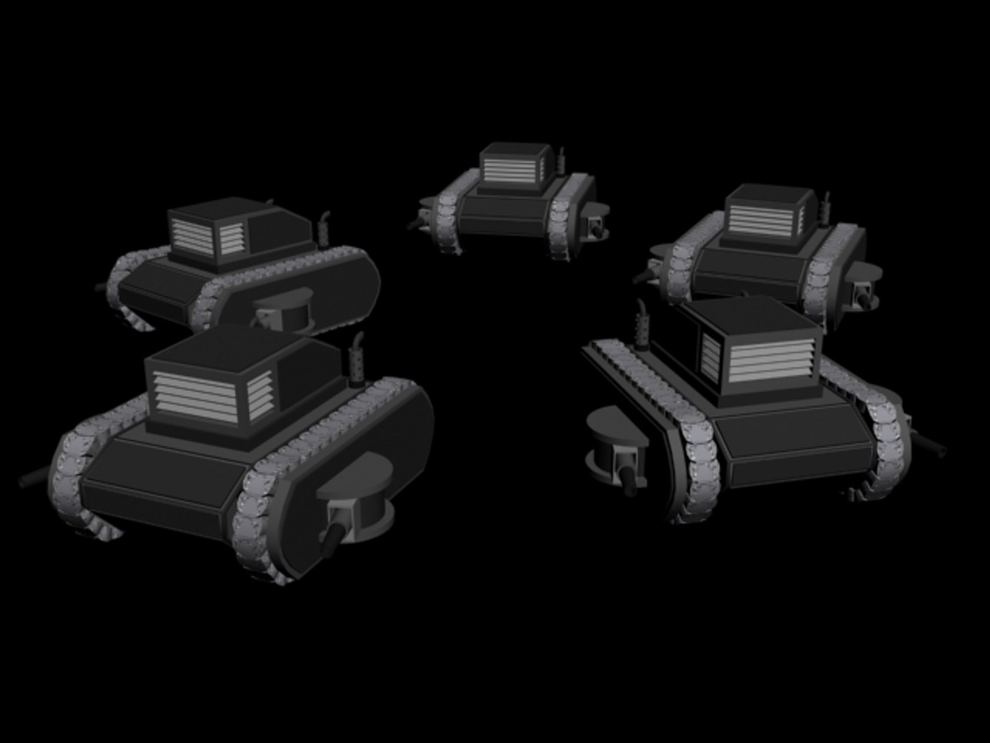 Armoured Track Layer 3d Model