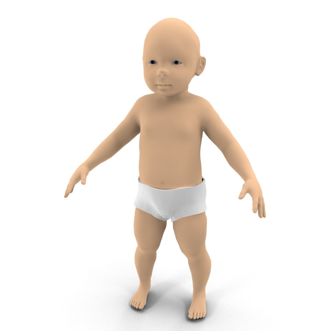 3d Model Baby Rigged