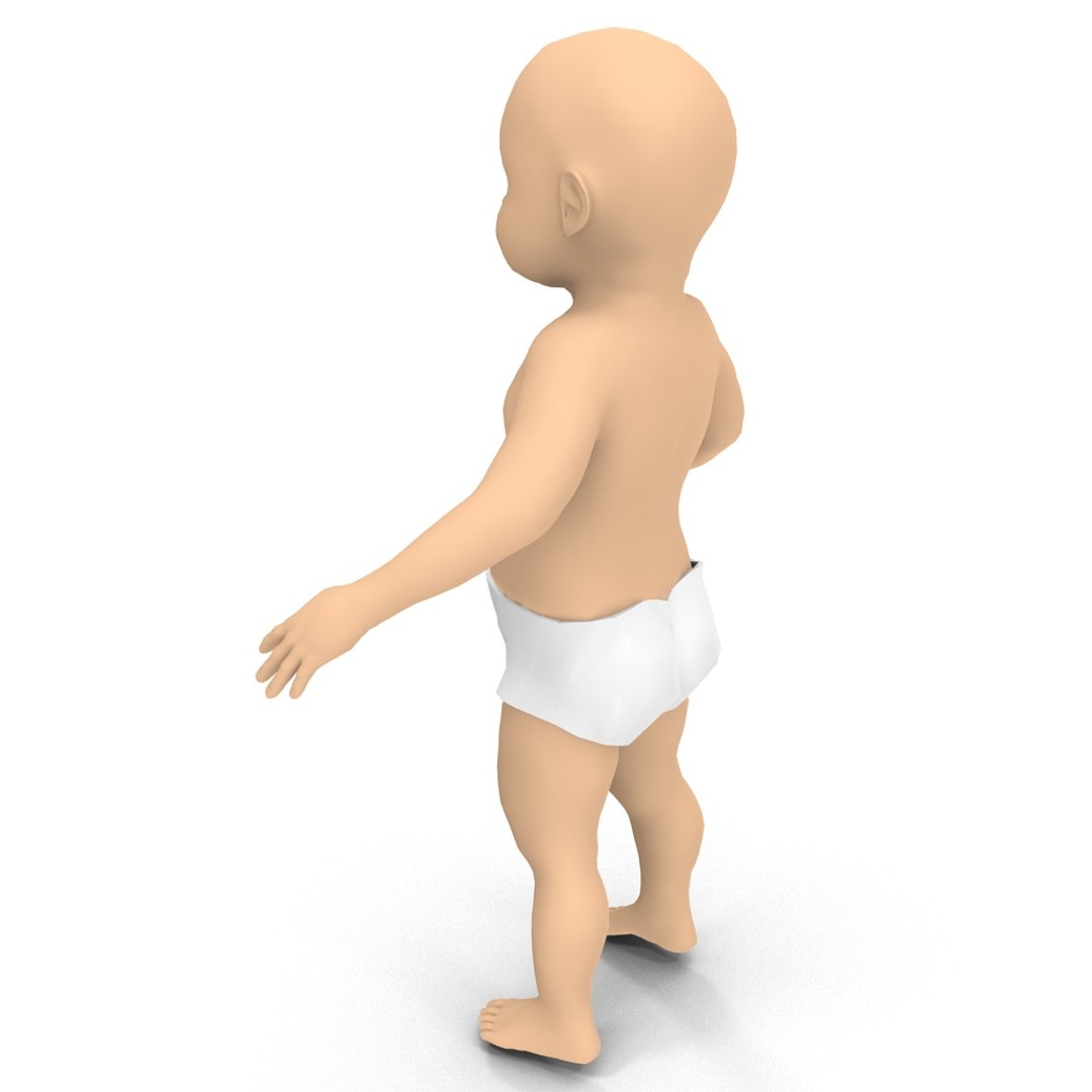 3d Model Baby Rigged