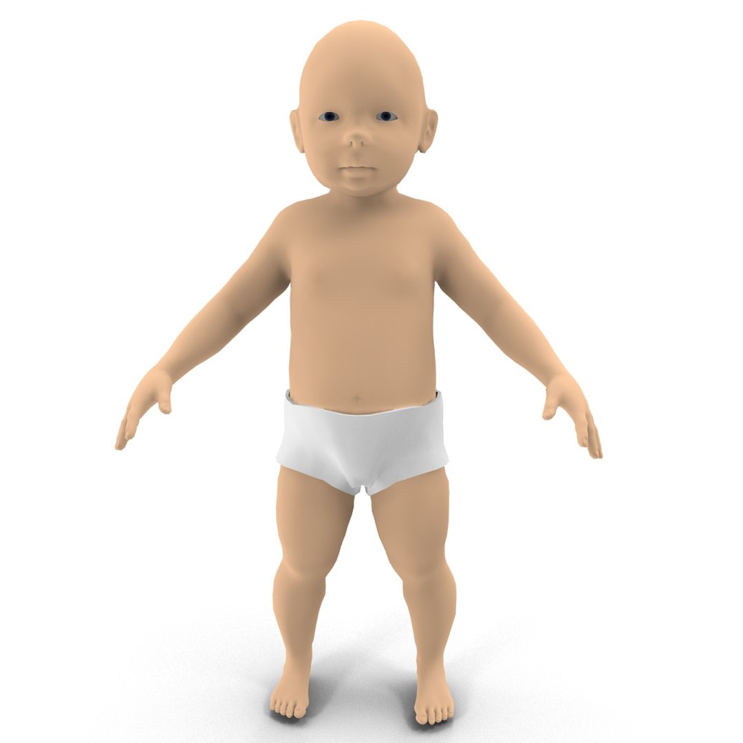 3d Model Baby Rigged
