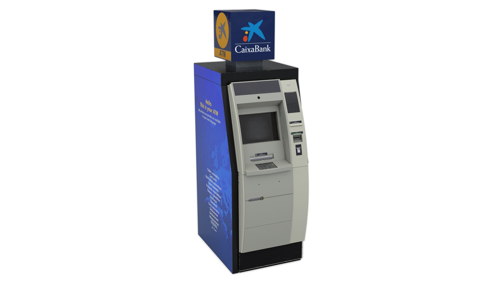 ATM Wincor Nixdorf Cineo Customized Worn 3D - TurboSquid 2334830