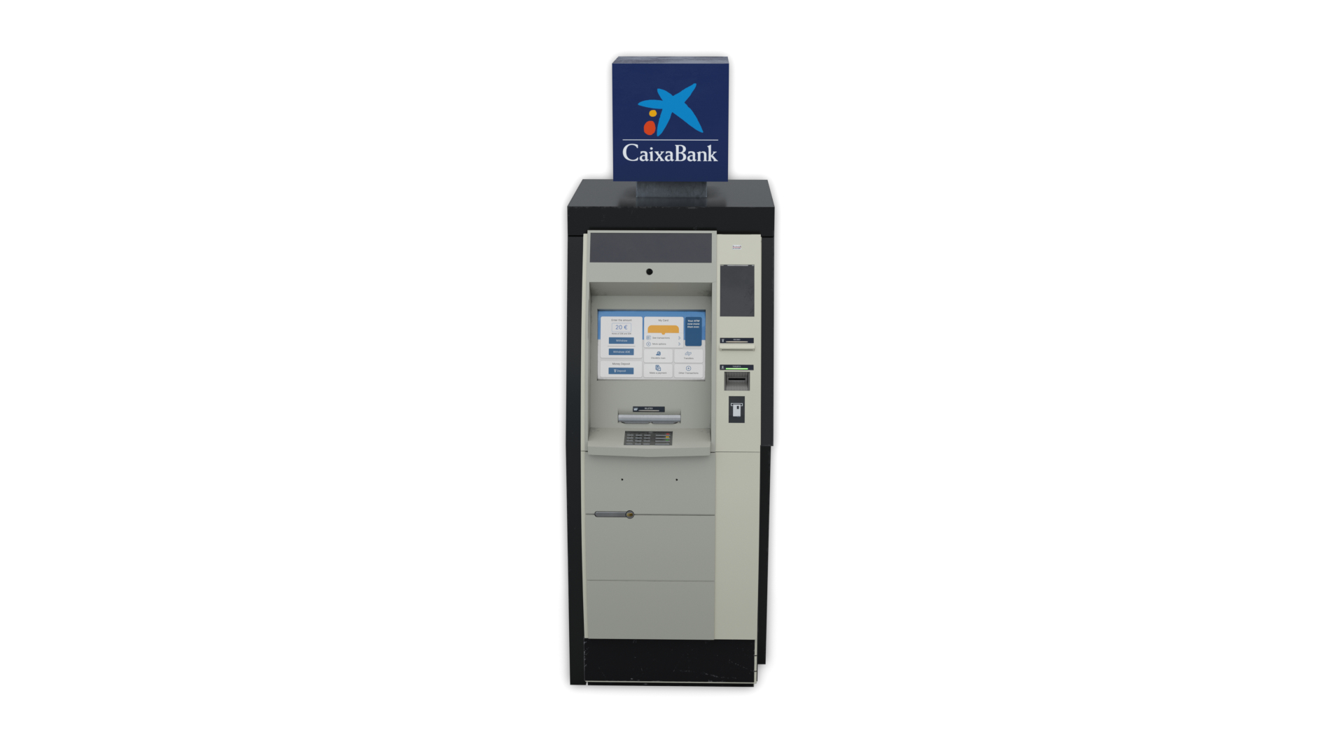 ATM Wincor Nixdorf Cineo Customized Worn 3D - TurboSquid 2334830