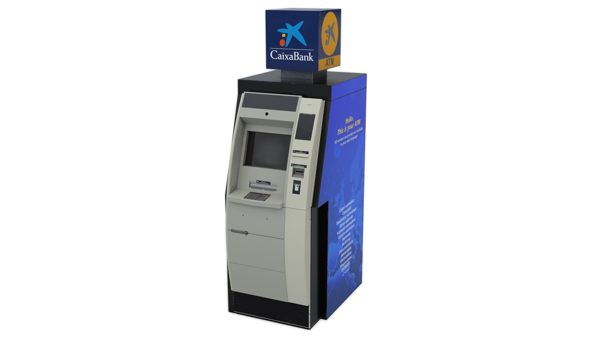 ATM Wincor Nixdorf Cineo Customized Worn 3D - TurboSquid 2334830