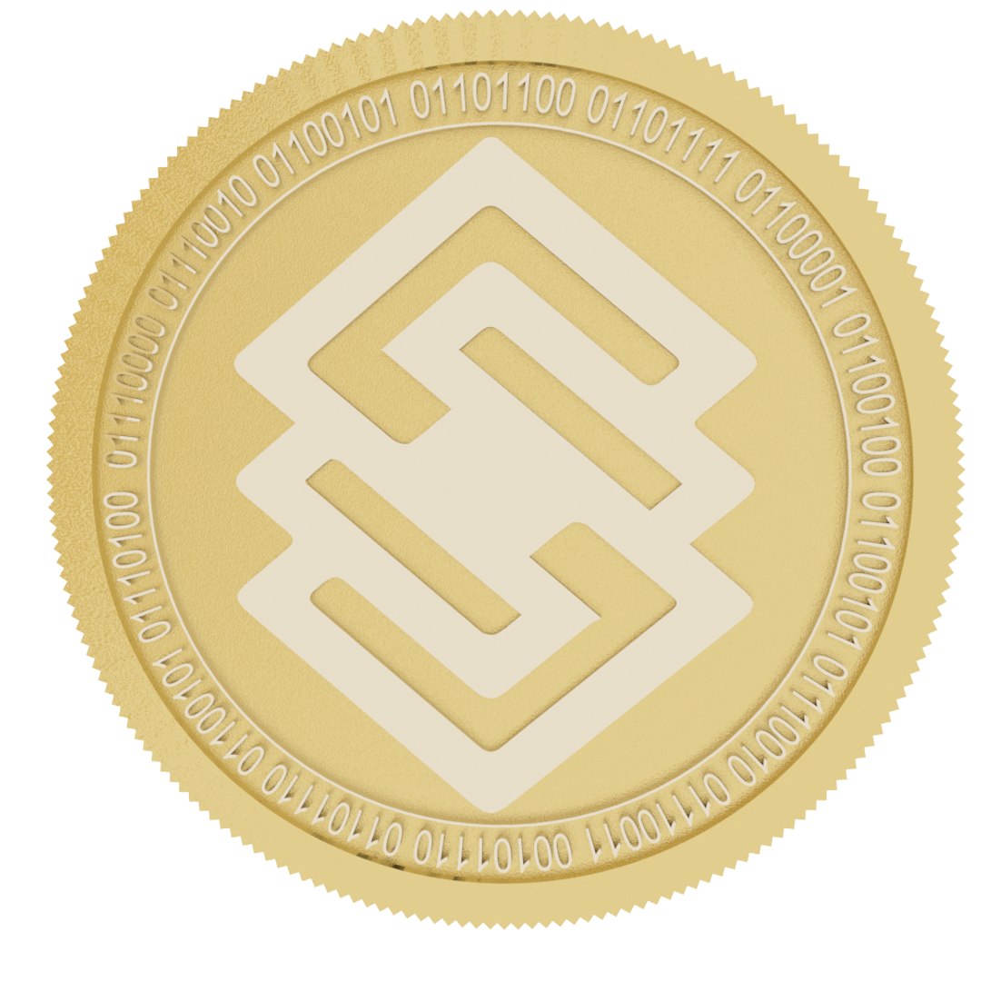 Starblock gold coin 3D model - TurboSquid 1634015