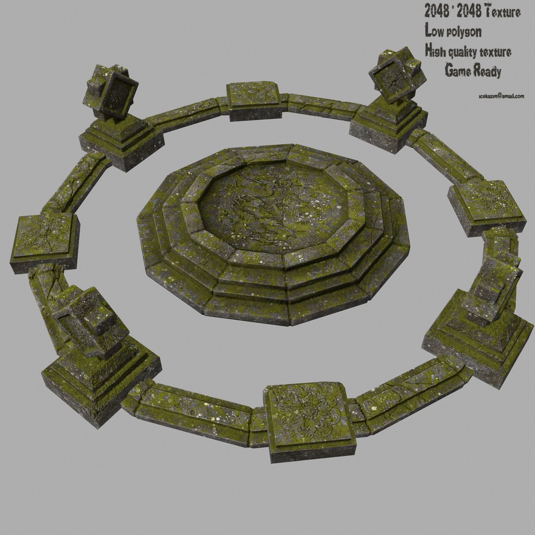 Temple Stone 3D - TurboSquid 1203829
