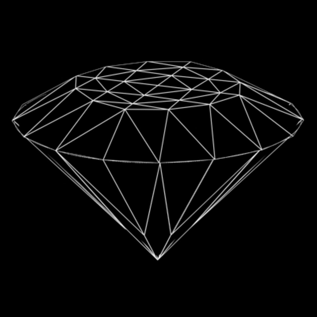 Brilliant Cut Diamond Stone 3d Max