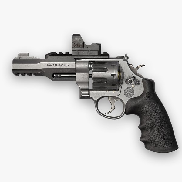 Revolver Smith Wesson R8 Vortex Viper Scope Game Ready PBR 3D 모델 ...